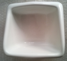 Portasapone Ceramica da incasso bianco